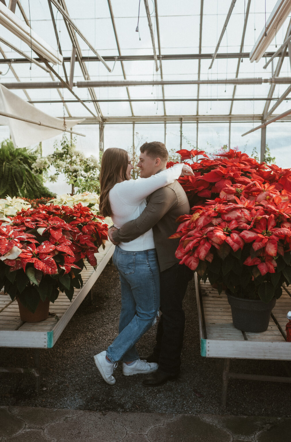 Winter Engagement Session at Otts Exotic Plants in Schwenksville, PA ...
